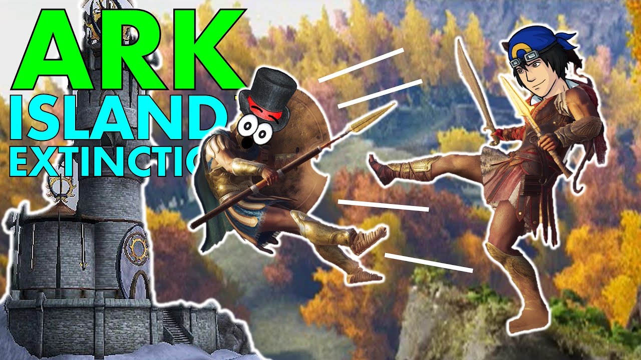[5] A Spartan's Revenge! The Wizard Tower! (ARK Island To Extinction ...
