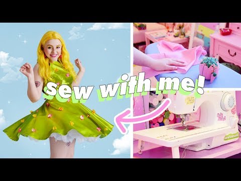 DESIGN WITH ME ✂️💕 Spring Daydream Satin Dress🍃🌸