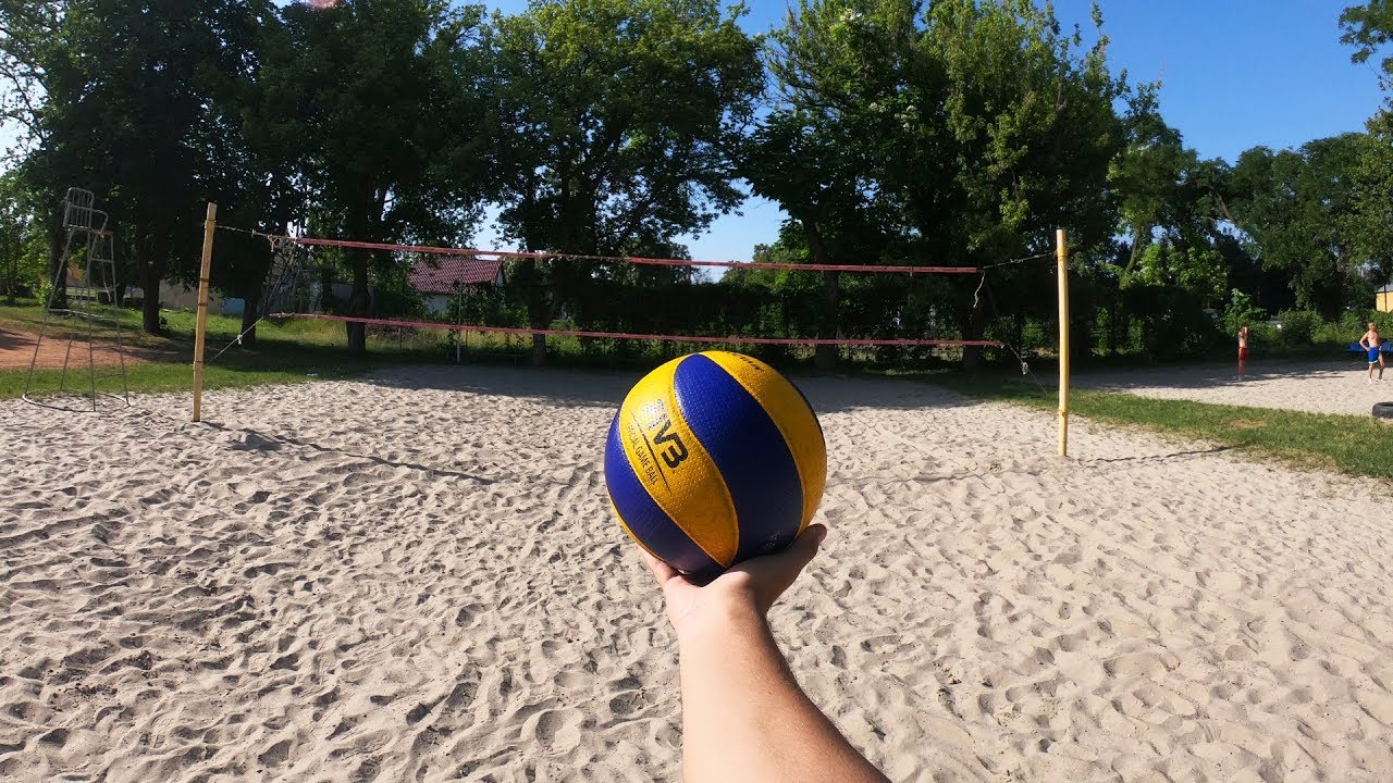 Beach Volleyball in first person - YouTube