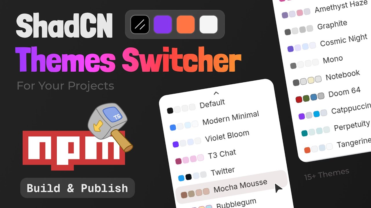 Stop Copying ShadCN Themes: Build This Switcher Instead - YouTube