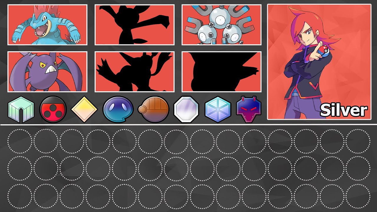 Silver Johto Pokemon Team - YouTube