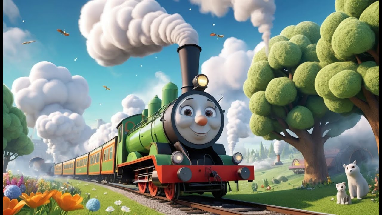 The Train on the Track Goes Choo Choo | Fun Train Song for Kids | Sing ...