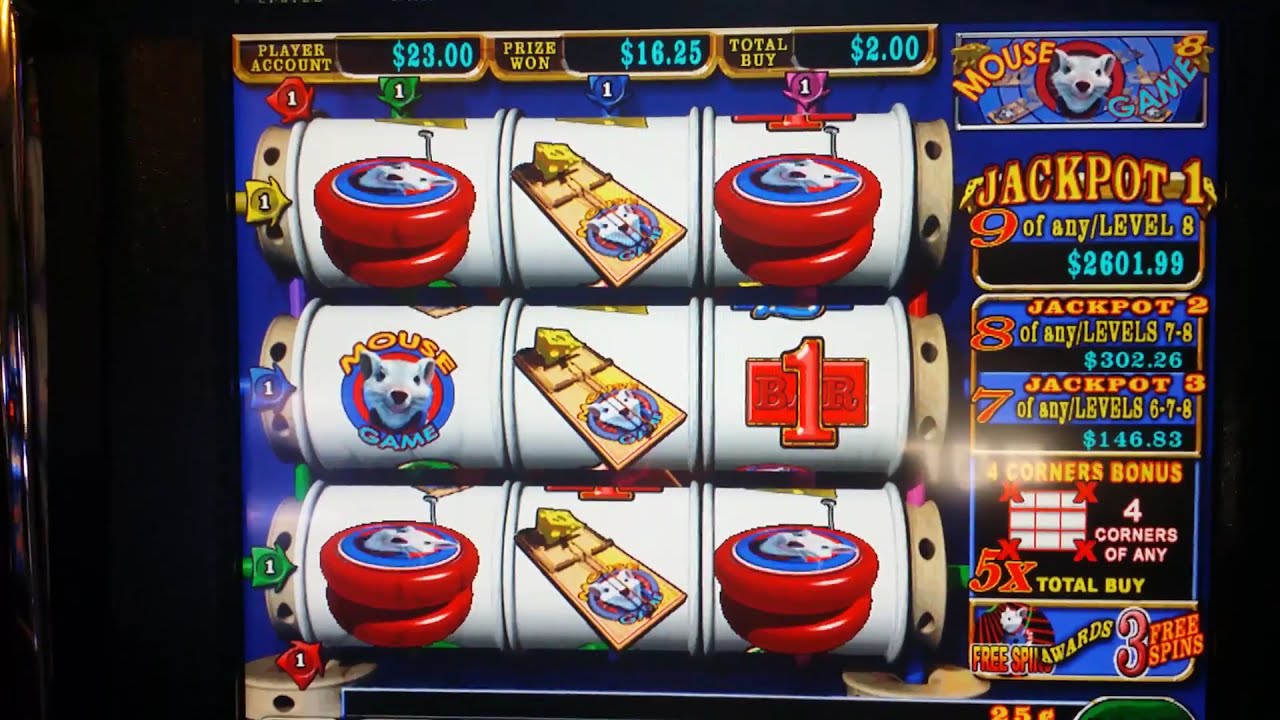 Mouse Trap slot machine bonus free spins - YouTube