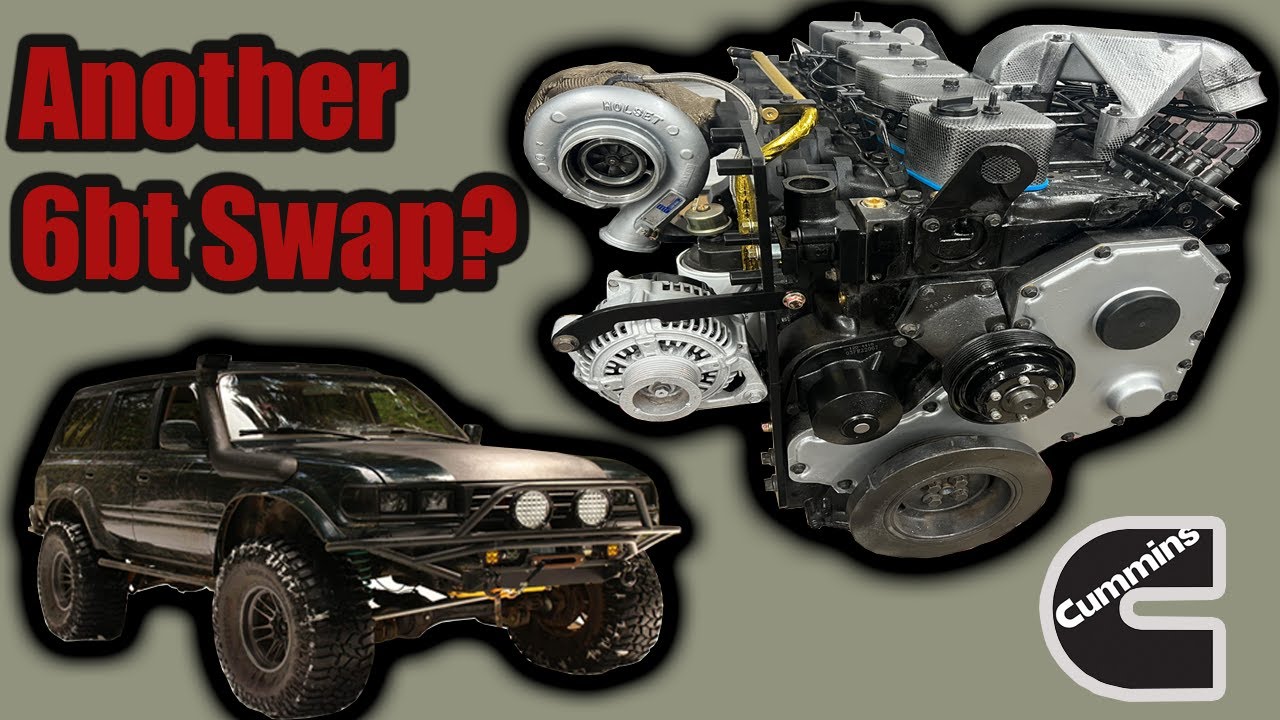 Another way to swap a 12 Valve 6bt Cummins into an 80 Series Land ...