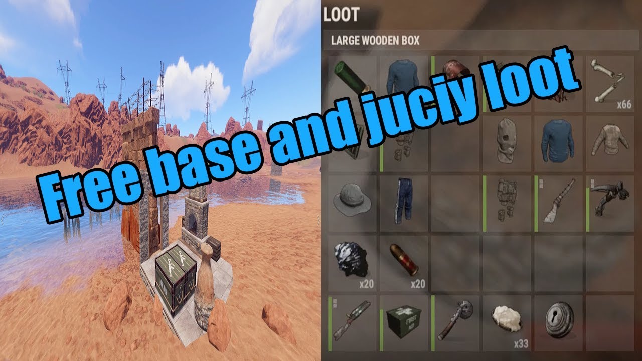 How to get a free base in Rust + juicy loot! - YouTube