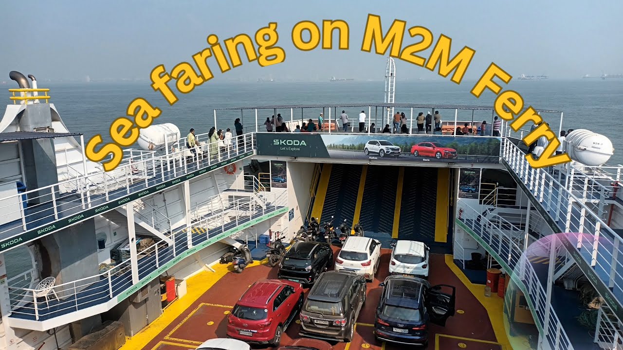 Sea faring on M2M Ferry from Mumbai to Mandwa. On our way to Sanidhya ...