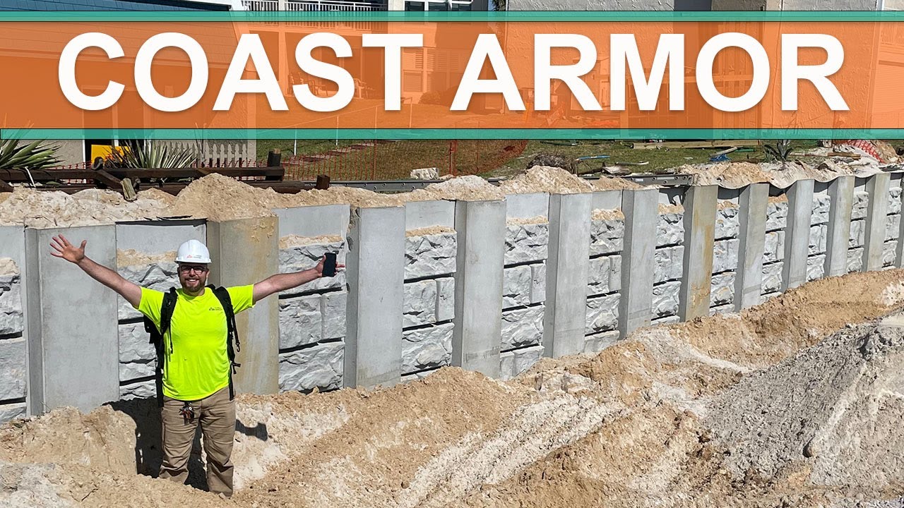 Precast Bulkhead Against Block Wall