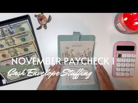 Budgetplanung November 2025 | Bargeldumschlag und Rücklagen füllen | Gehaltsabrechnung 1 | Budget...
