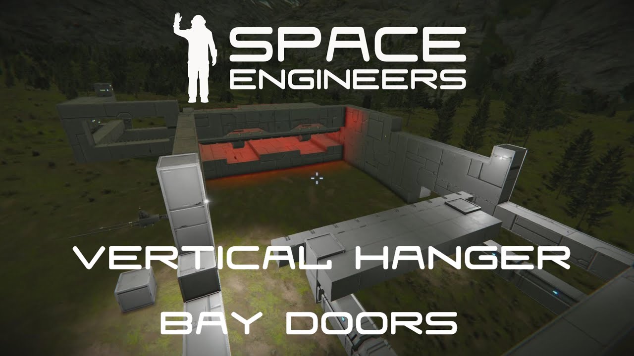 Space Engineers Atmo Vertical Hanger Bay Doors Design - YouTube