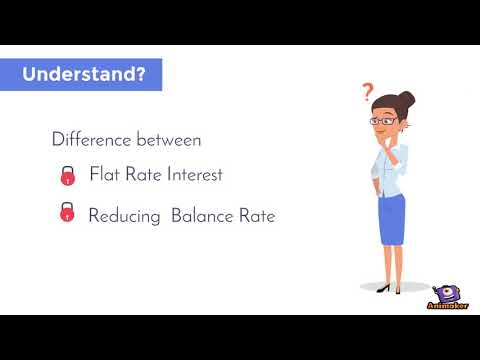 Introduction of flat rate interest and reducing balance rate - YouTube