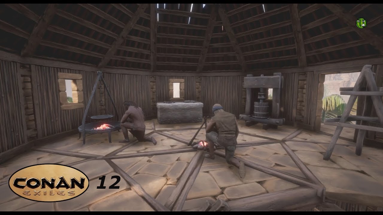 Conan Exiles S02E12 : Cave of fiends & kitchen setup - YouTube