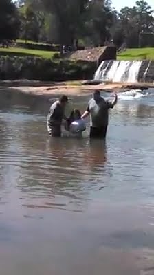 Baptizing Madison in the name of Jesus Christ - YouTube