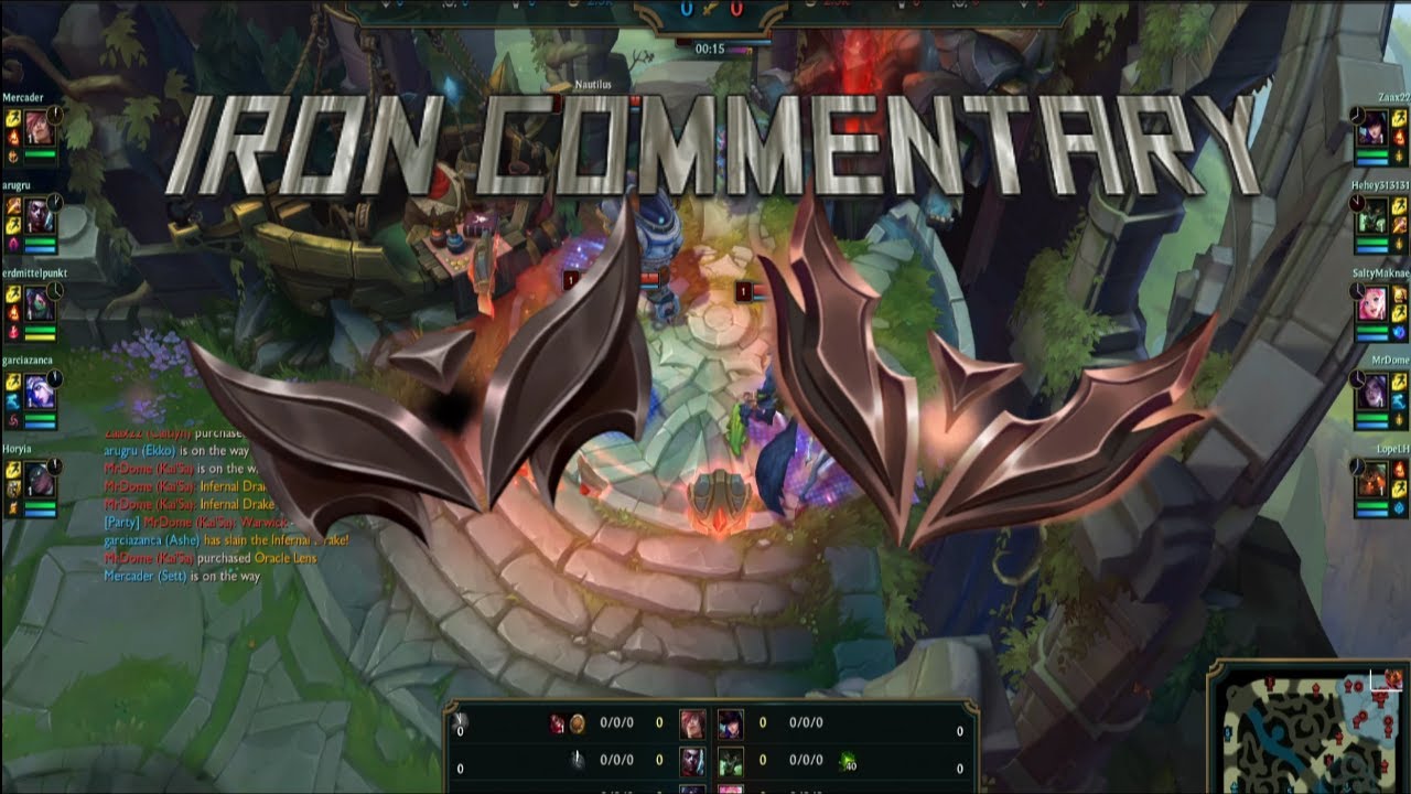 I did Esports Commentary on an Iron/Bronze game - YouTube