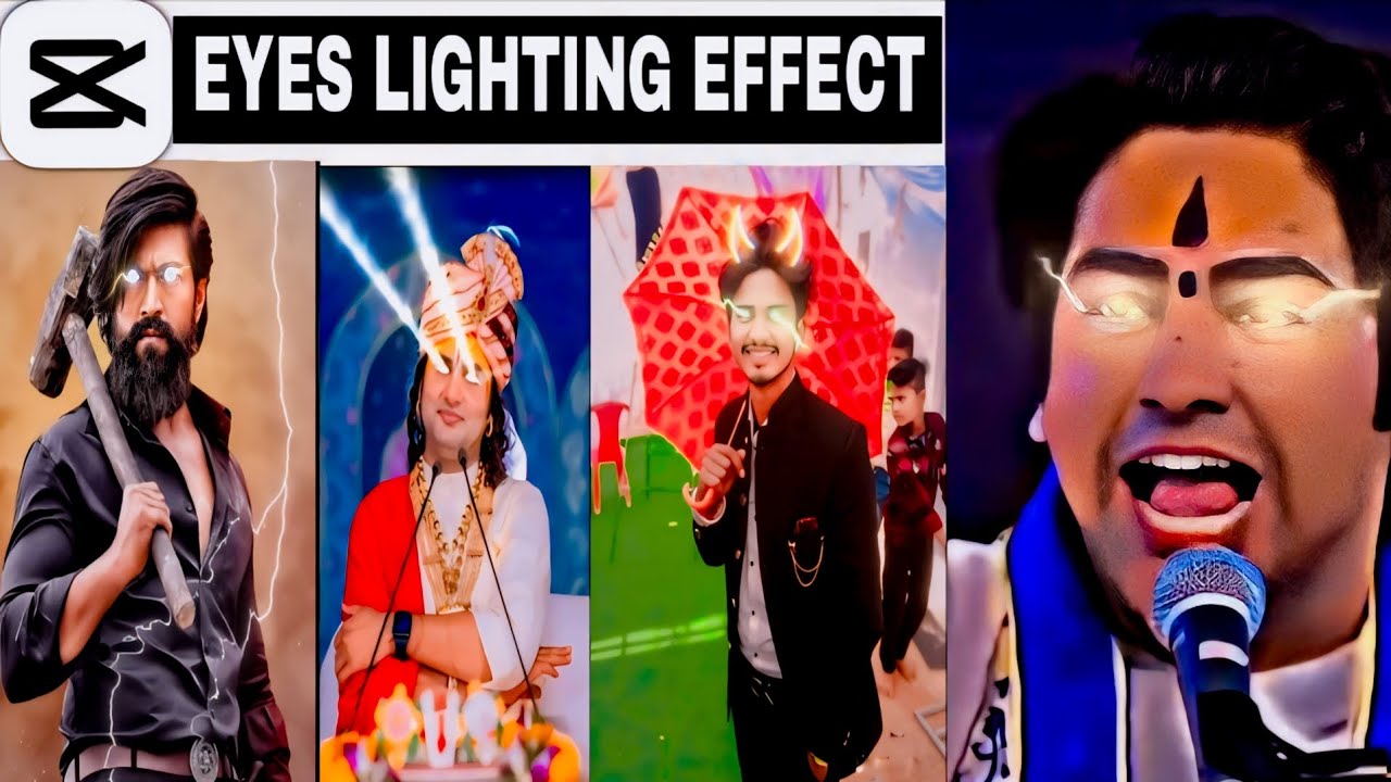 EYES LIGHTING EFFECT VIDEO EDITING // HOW TO ADD LIGHTING EFFECT IN ...