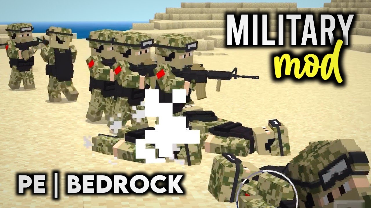 MILITARY MOD FOR PE AND BEDROCK | DOWNLOAD TUTORIAL IN HINDI ...