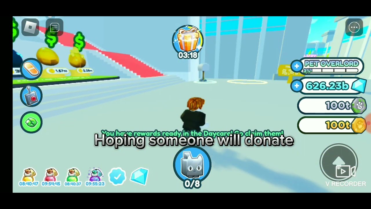 Pet sim x mail donation hoping someone will donate until 50 days - YouTube
