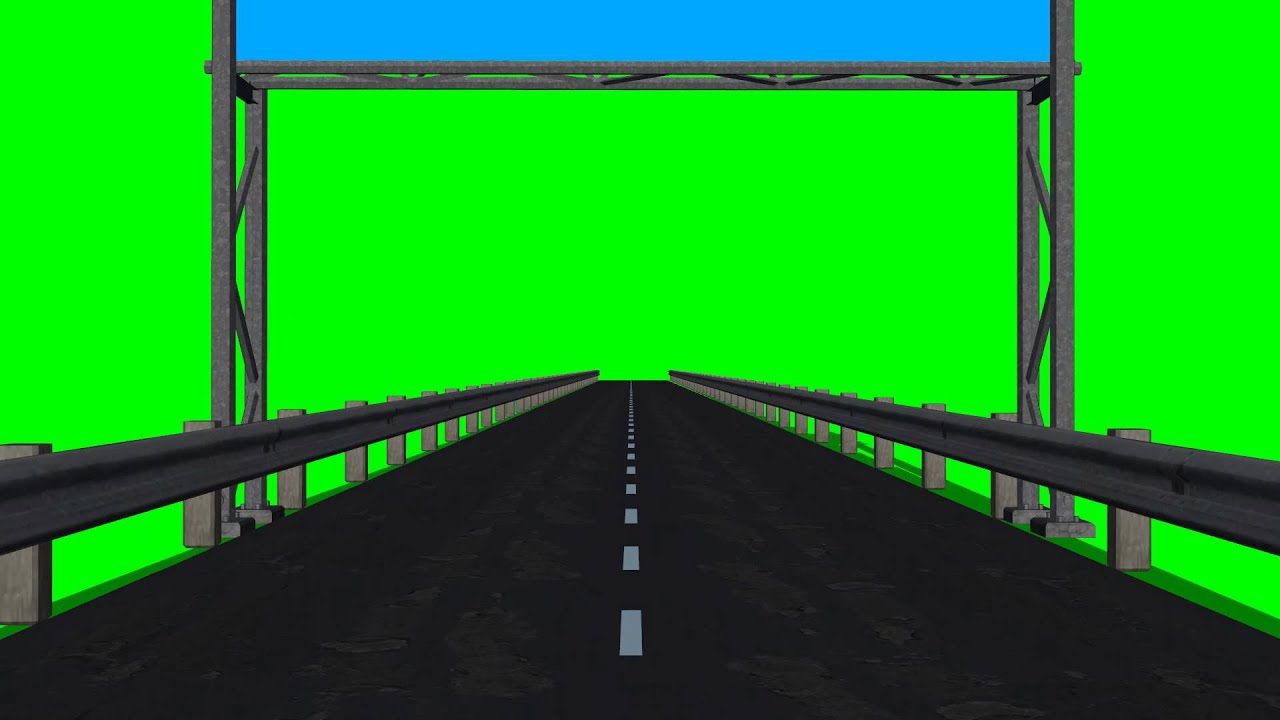 ride on the road - green screen effect - YouTube