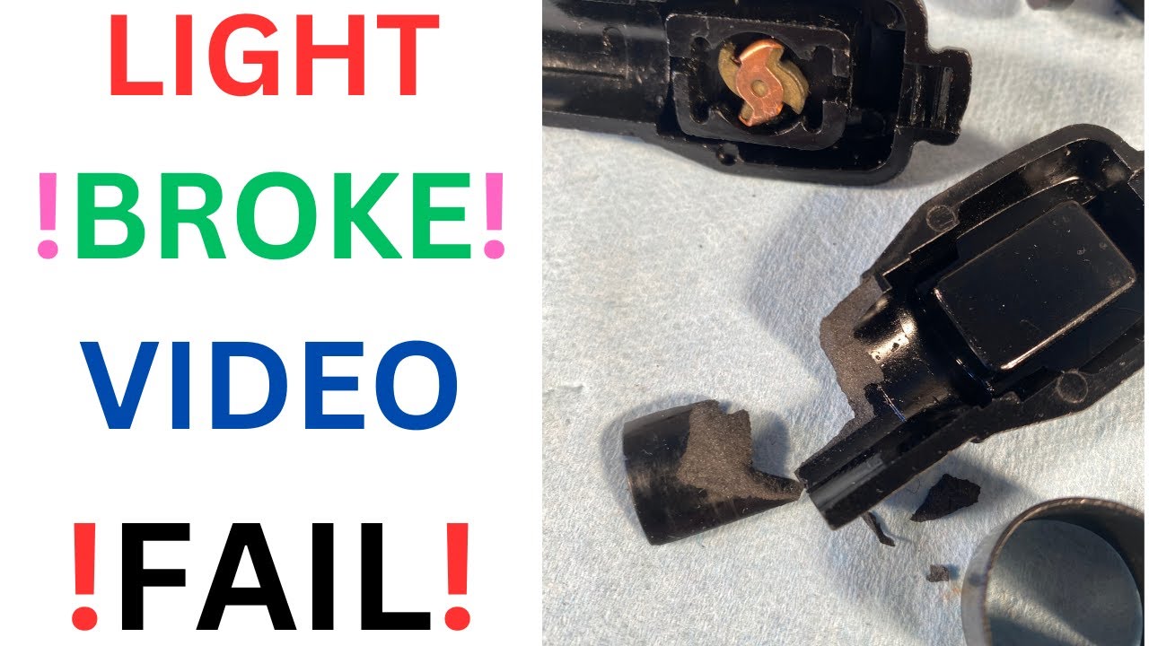 LIGHT BROKE! VIDEO FAIL! - YouTube