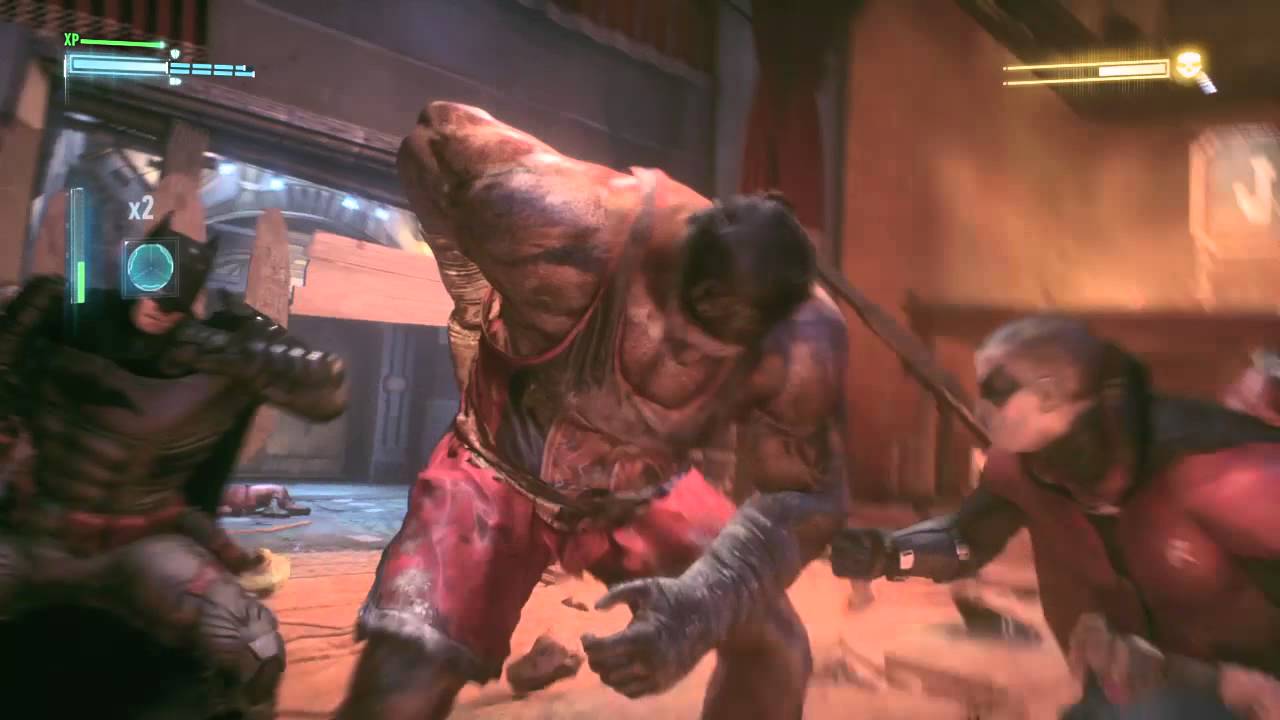 BATMAN™: ARKHAM KNIGHT Albert King Fight (Knightfall Mode) - YouTube