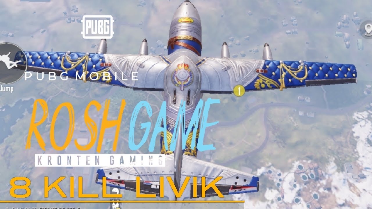 PUBG mobile | Rosh game play | 8 kill livik map 🗺️ | please support me ...
