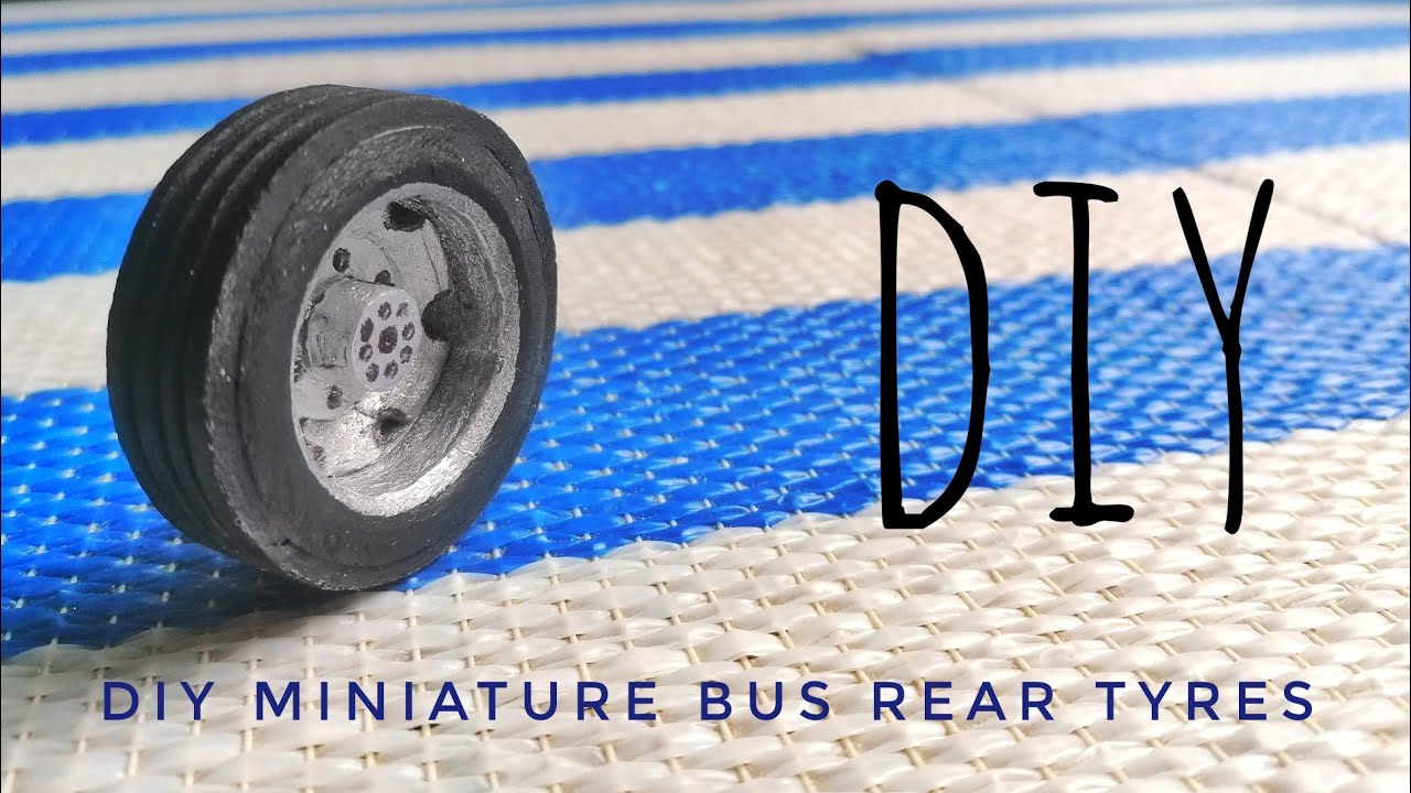 DIY tyres making|Handmade tyres for #Cardboard #miniature #Bus interior ...