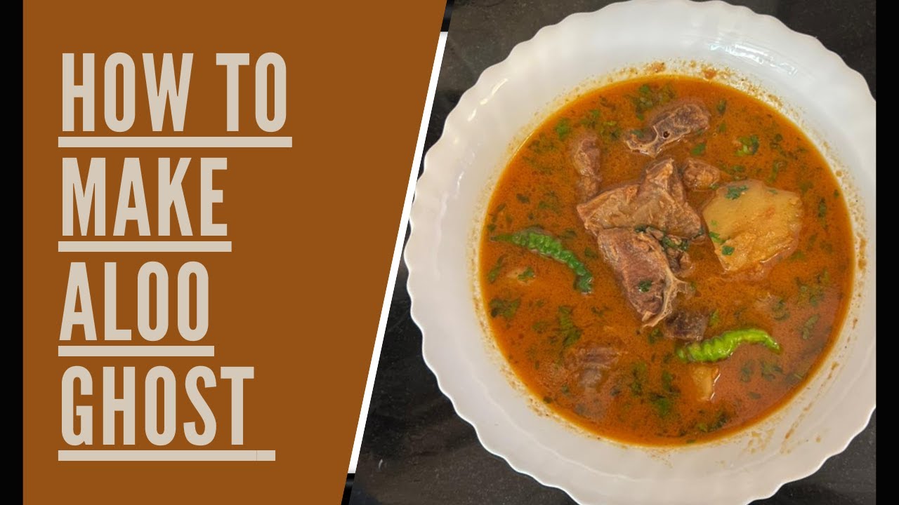 Aloo Ghost Recipe | Aloo Mutton Ghost ka Salan | آلو گوشت | आलू भूत ...