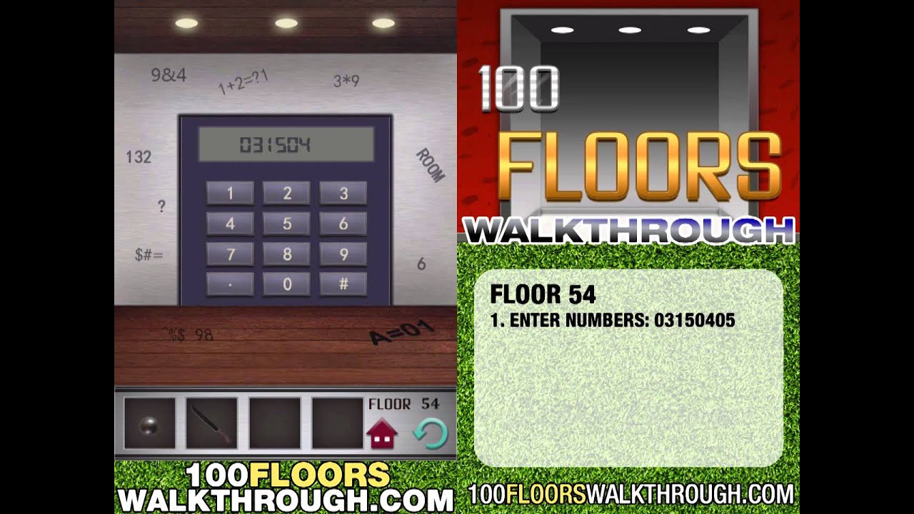 Floor 54 Walkthrough | 100 Floors Walkthrough | Floor 54 Answer - YouTube