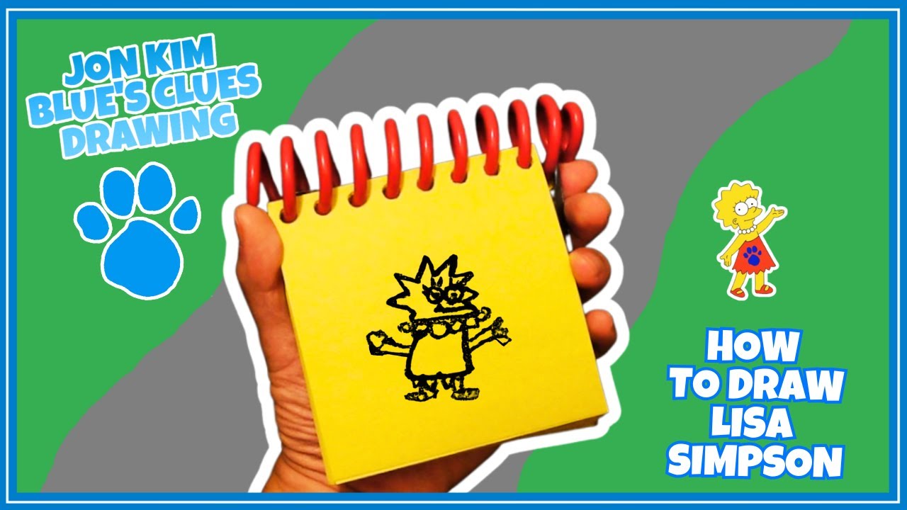 Jon Kim Blue's Clues Drawing - How To Draw Lisa Simpson - YouTube