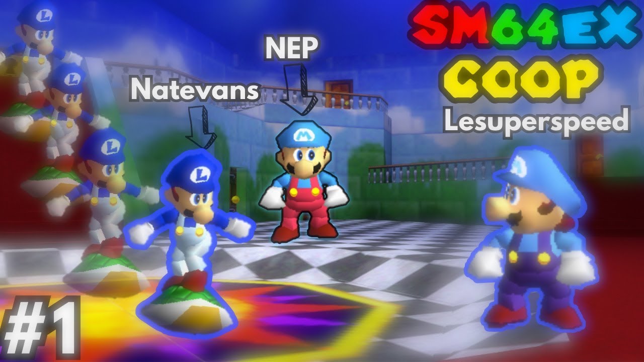 on fais nimp avec nep sur super mario 64 ex coop feat @neptunia4935 ...