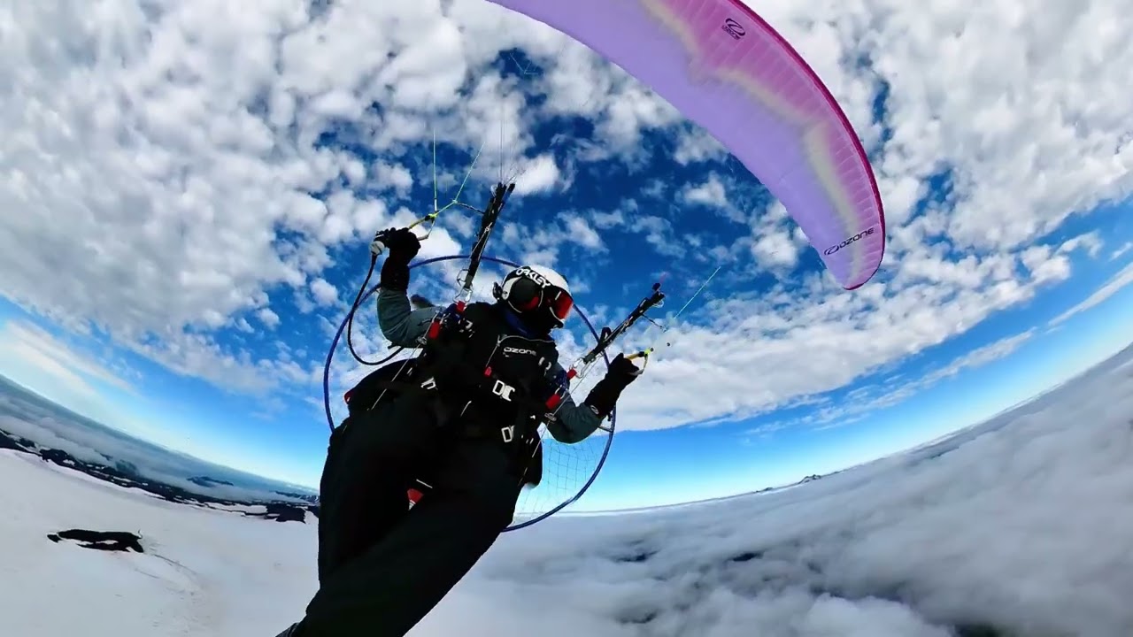 Flying in iceland with scout paramotor - YouTube
