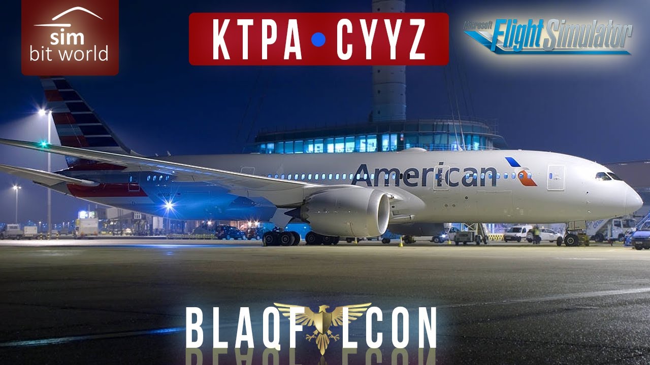 MSFS LIVE | Transporting SouthWest Passengers | KTPA to CYYZ | SIM BIT ...