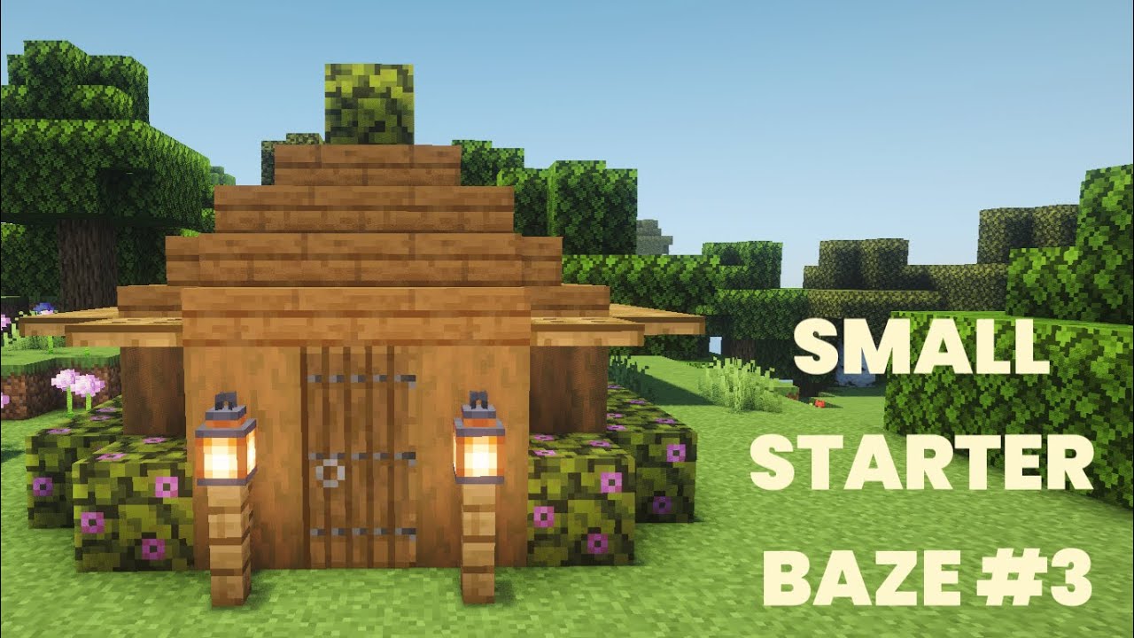 Tiny Cozy Starter House in Minecraft 🌿 | Easy Survival Build - YouTube