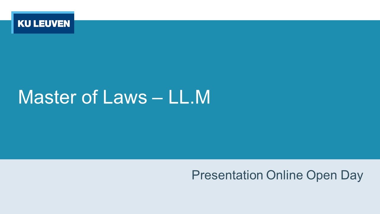 Masters Of Law Llm
