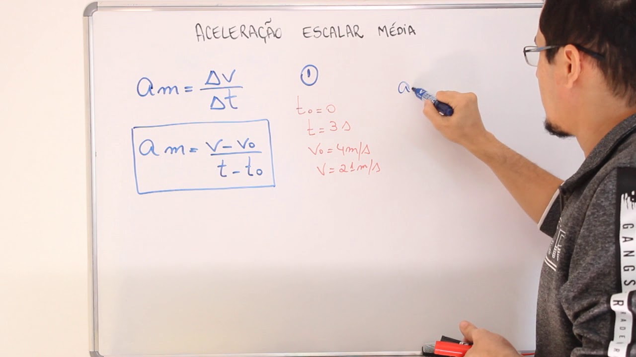 Aceleração Escalar Média 01 - YouTube