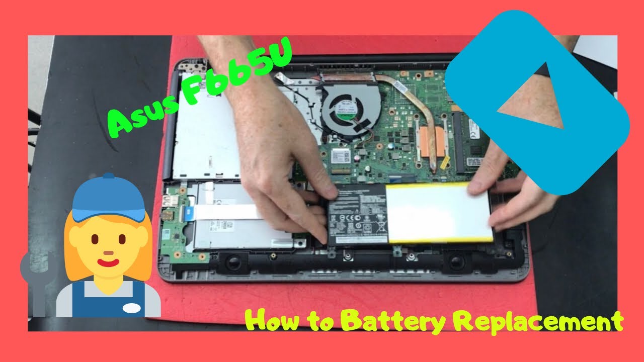 How to Battery Replacement Asus F556U disassembly - YouTube