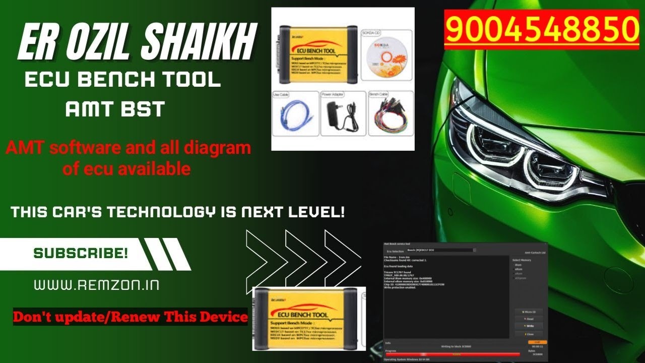 Super fast Ecu tool R/W without opening ecu AMT Bst ecu bench tool ...