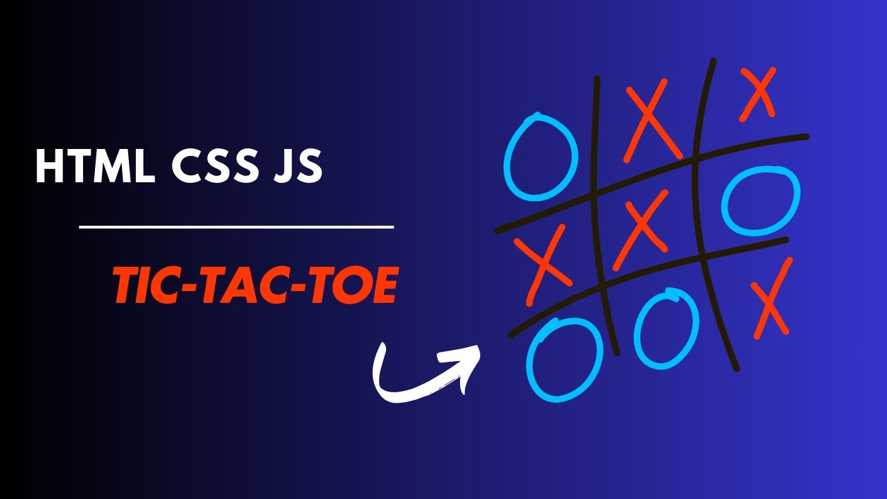 TIC-TAC-TOE | Html Css & Javascript | easy logics and simple explanations - YouTube