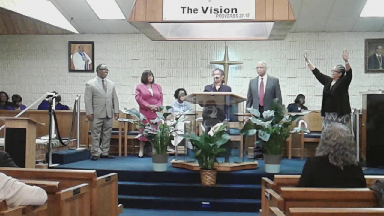 Evangelist Brenda Grice of St. Judah Spiritual Baptist Church preaching ...