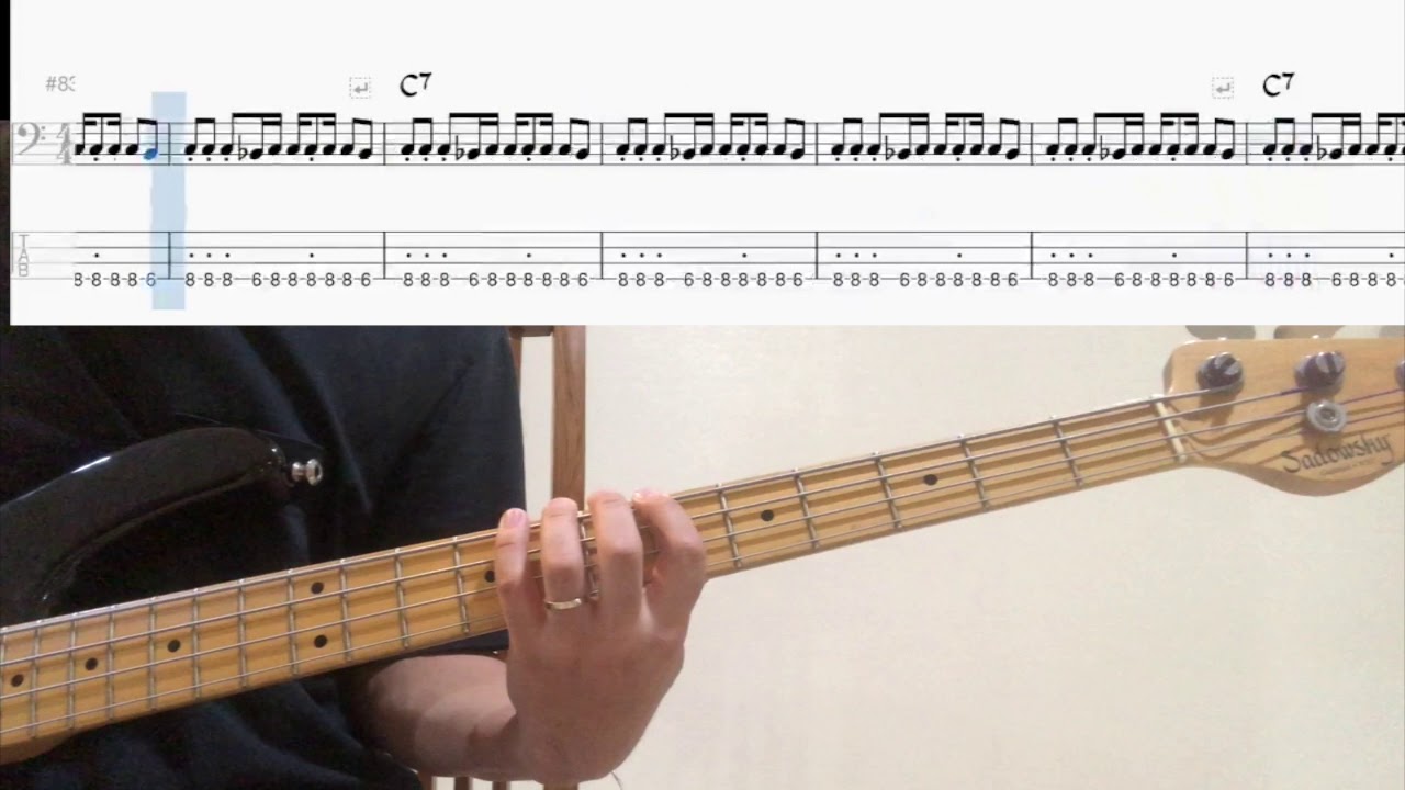 Hush - Deep Purple Bass Cover 연주 & Backing Track (bass tab) - YouTube