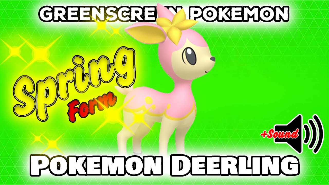 Pokemon Deerling Spring Form | GreenScreen | Pokémon GO | 👍POGOTUBE ...