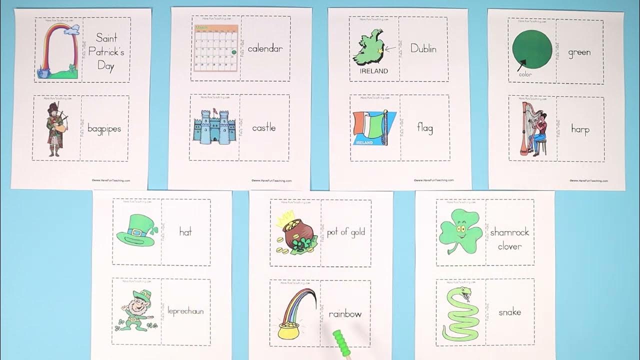 St Patrick's Day Flash Cards - YouTube