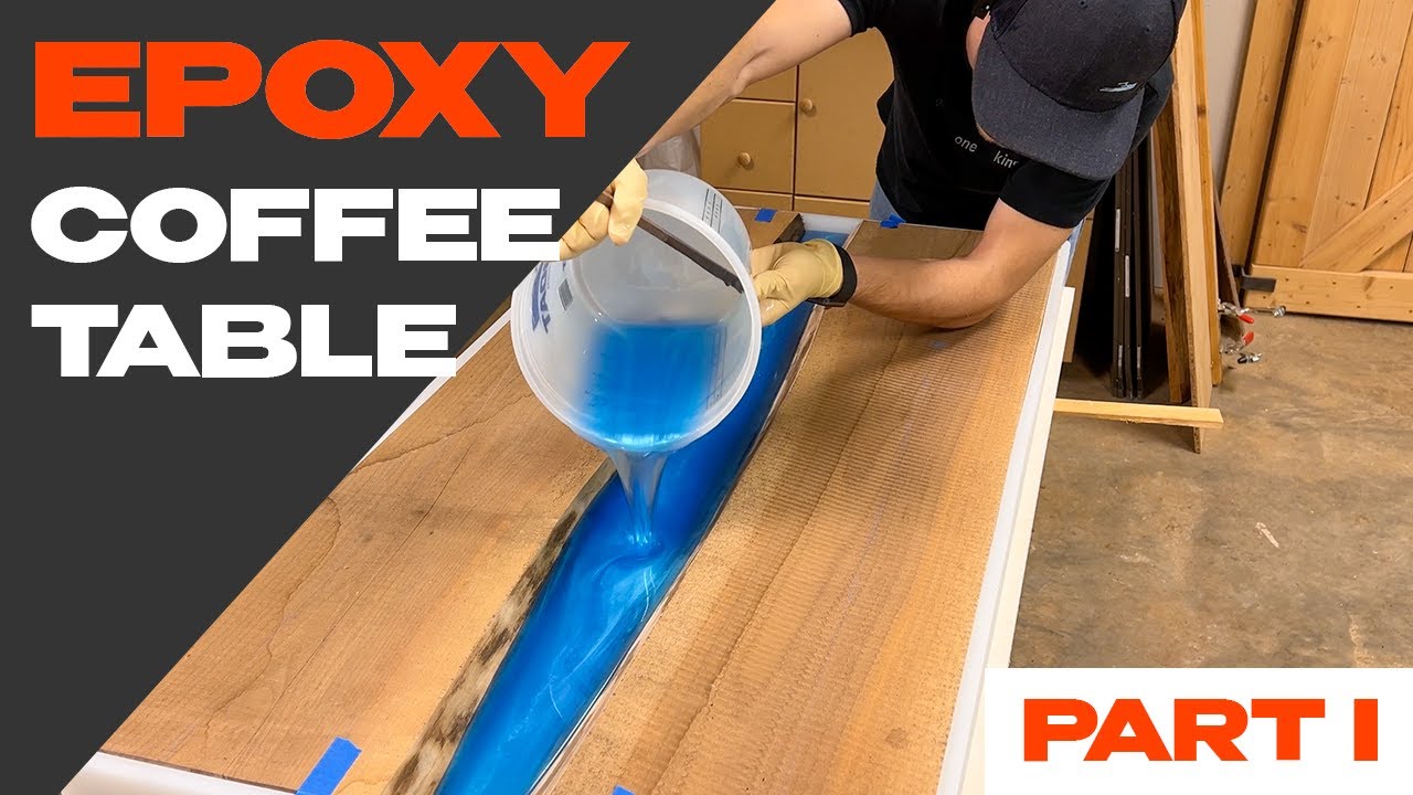 My Biggest Epoxy Pour Yet! | Epoxy River Table - YouTube