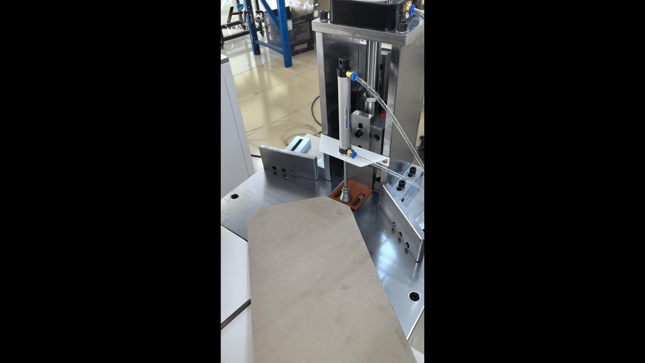 Corner cutting machine for case paper and book corner cutting, able ...