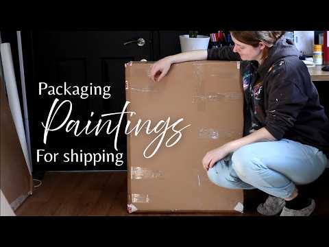 How I safely pack paintings for shipping