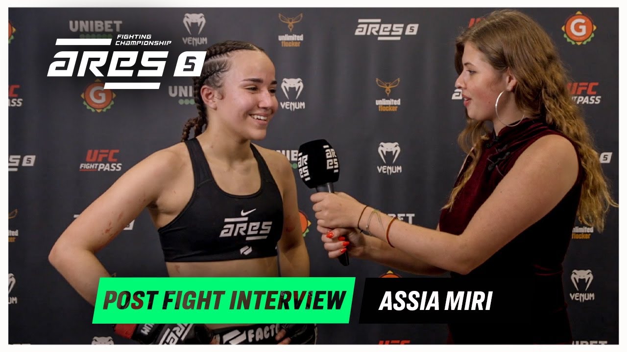 #ARES5 [Post Fight Interview] : Assia Miri - YouTube
