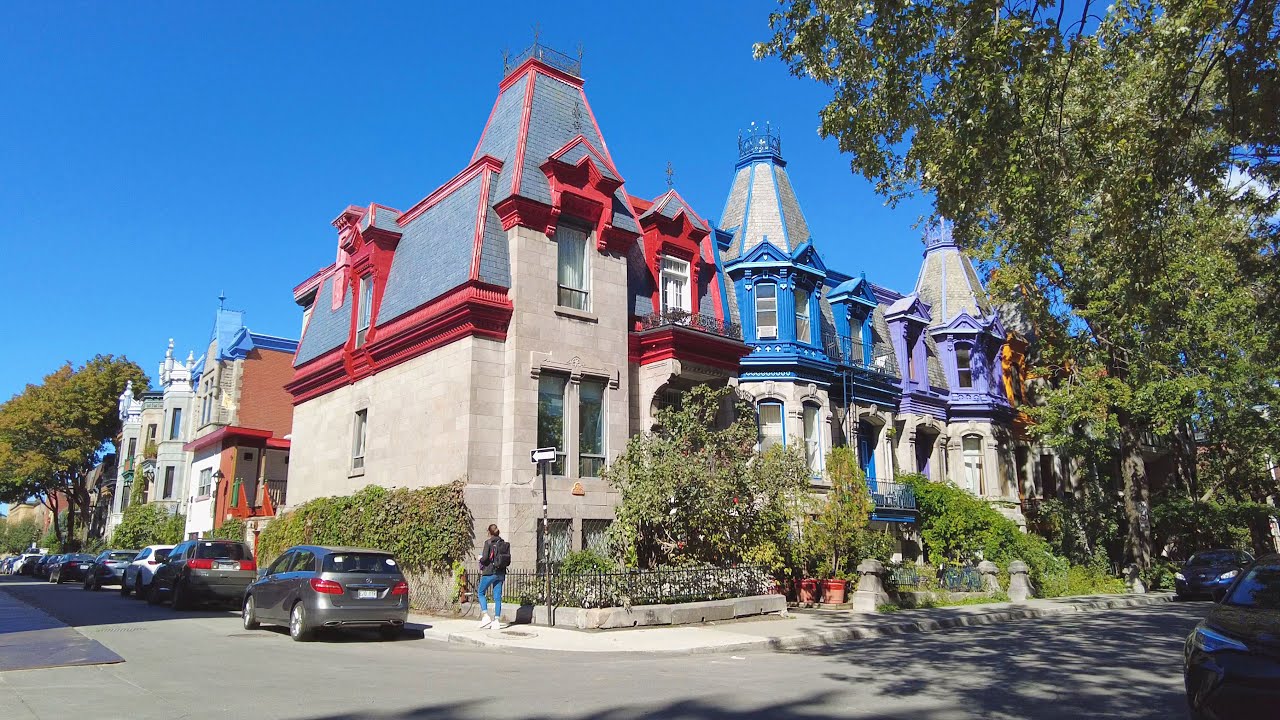 Walking in Montreal from Le Plateau-Mont-Royal Neighborhood to Quartier ...
