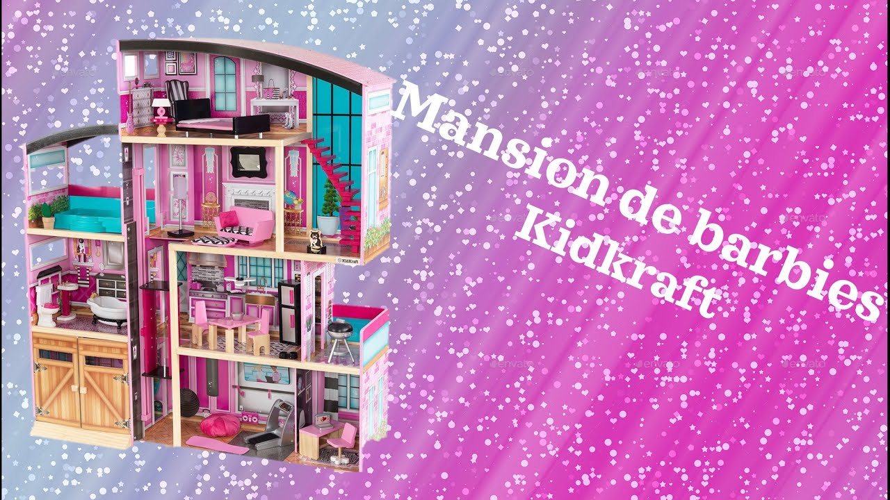 Tour por mansión para muñecas Barbie KidKraft - YouTube