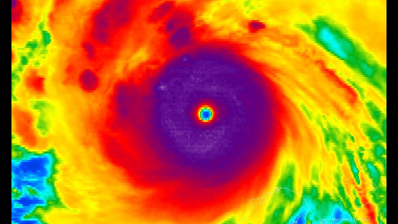 Major Hurricane Felix 2007 (Full Disk Imagery) - YouTube