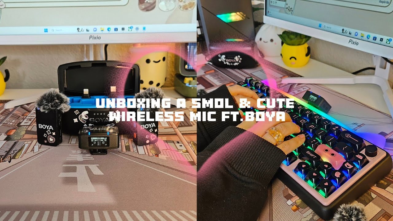 🎙unboxing a smol & cute wireless mic for content, school & work | ft ...