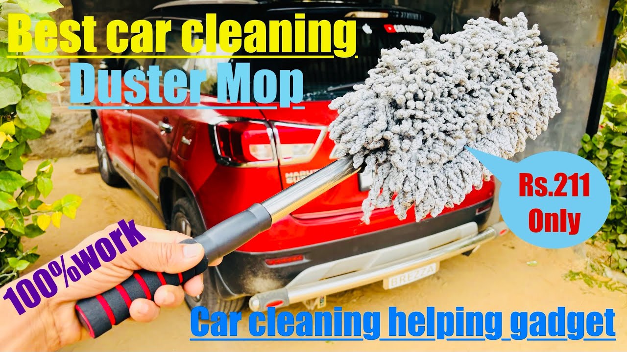 Car fast cleaning gadget microfibre mop time saving duster #cleaner #mop #duster #microfiber # ...
